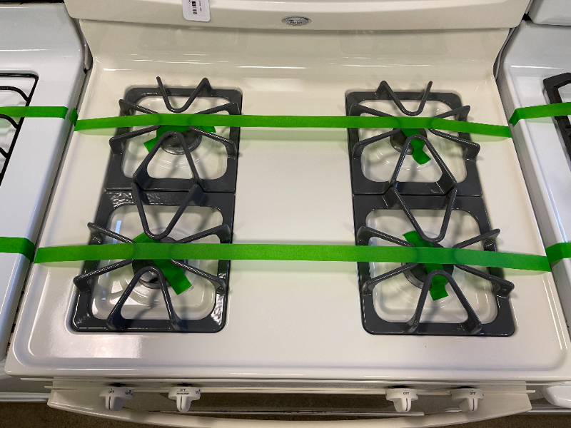 Whirlpool Bisque Gas Stove - 5695 – Shorties Appliances And More, LLC