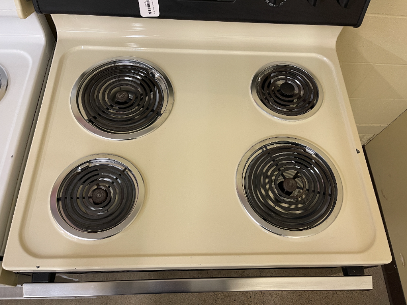 Hotpoint Bisque Electric Stove - 3029 – Shorties Appliances And More, LLC