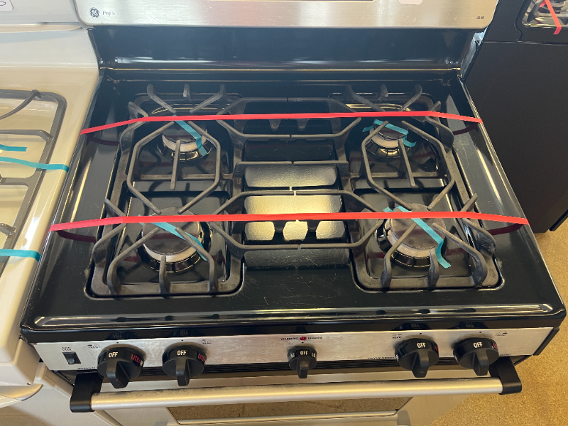 GE Profile Stainless Gas Stove - 2533 – Shorties Appliances And More, LLC
