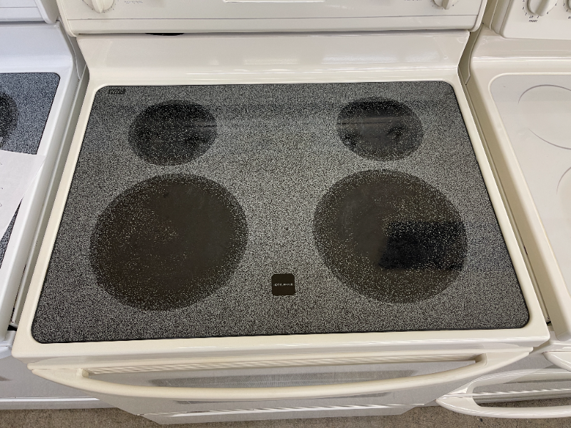 Whirlpool Bisque Electric Stove - 3282 – Shorties Appliances And More, LLC