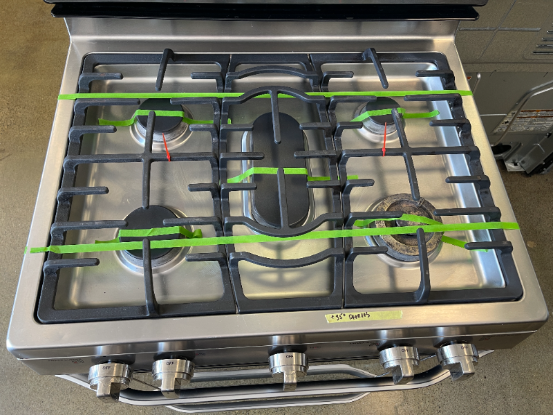 LG Stainless Gas Stove - 2215 – Shorties Appliances And More, LLC